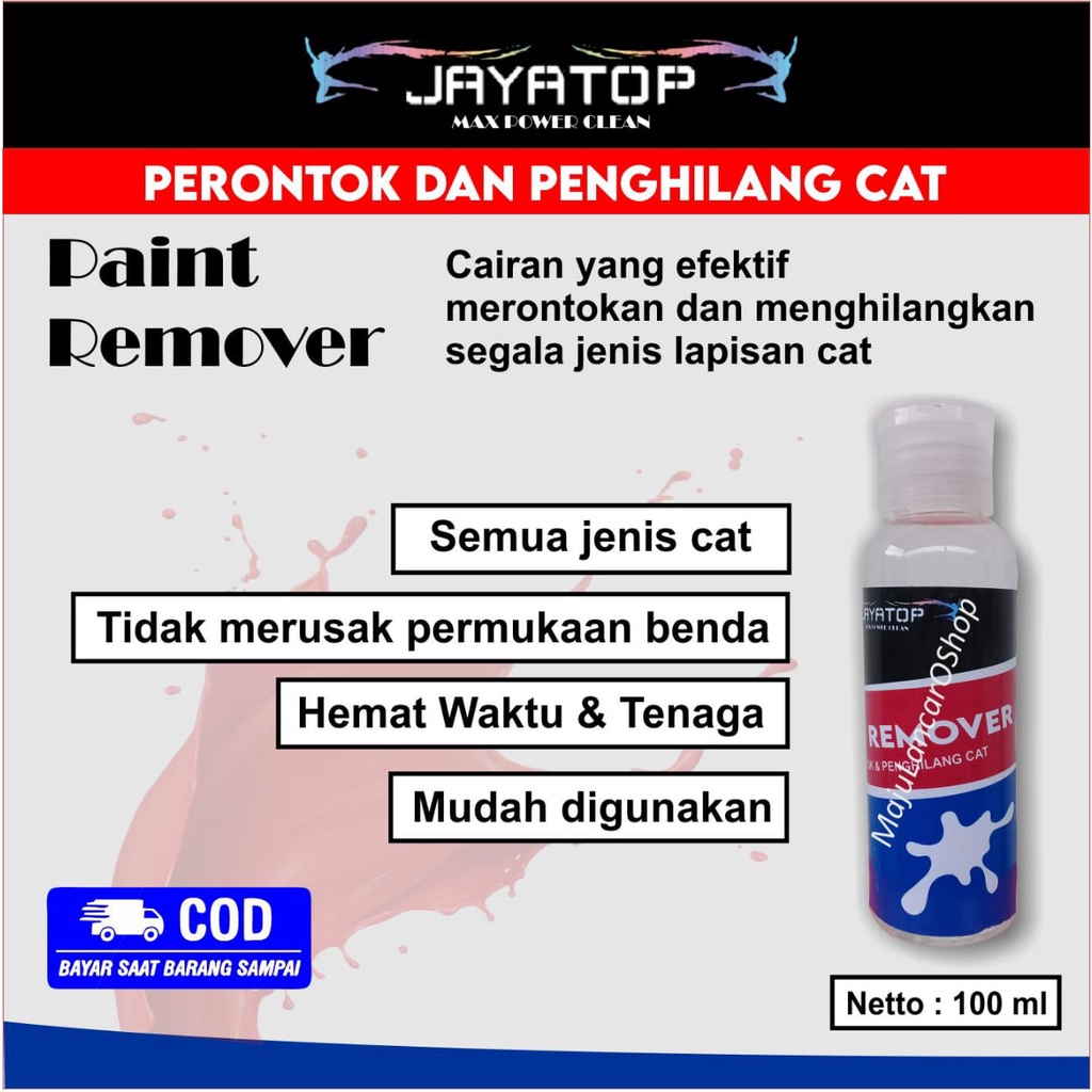 Jual Penghilang perontok noda cat pada keramik, lantai, porselen, dll ...