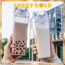 Jual BOTOL KOTAK SUSU BENING TRANSPARAN BOTOL REFILL KULKAS BOTOL ...
