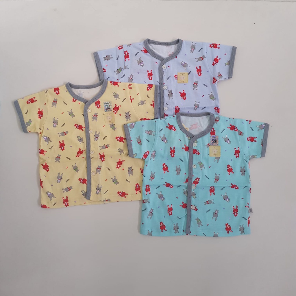 Jual NARY RABBIT SERIES- BAJU KANCING PENDEK MOTIF (9-24 BULAN ...