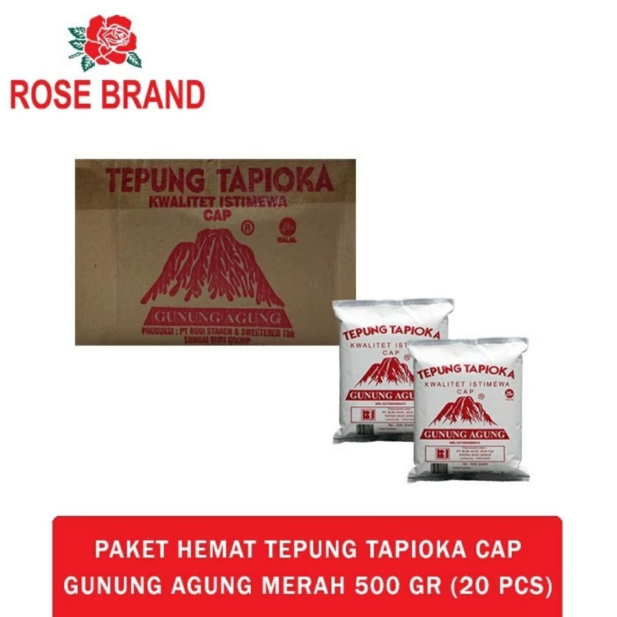 Jual GUNUNG AGUNG Sagu Tapioka 1kg REpack | Shopee Indonesia