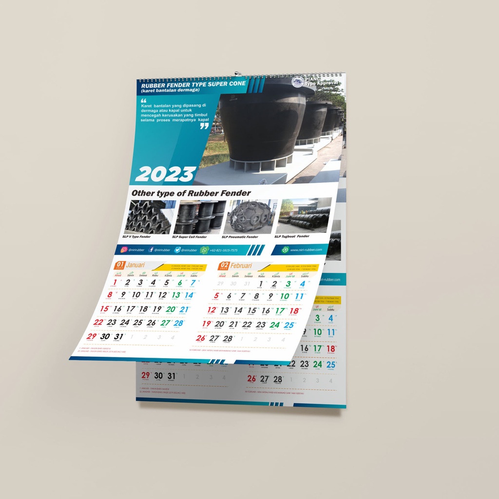 Jual Mentahan Kalender 2023 Vektor Model 04 | Shopee Indonesia