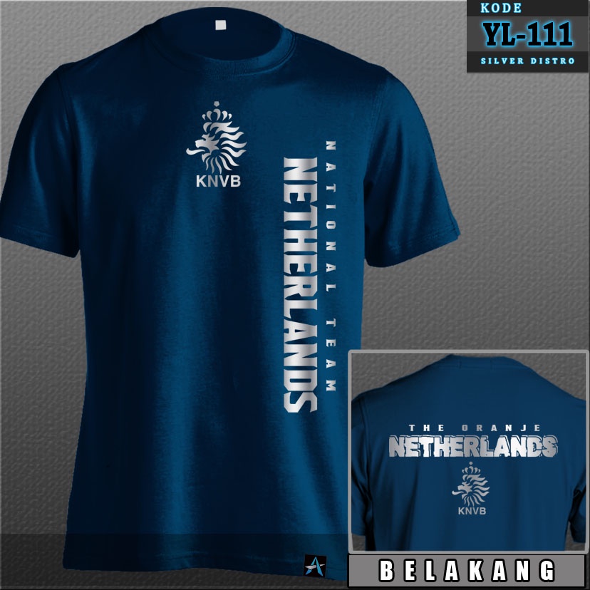 Jual Kaos Timnas Belanda YL-111 Netherlands National Team Navy Tebal ...