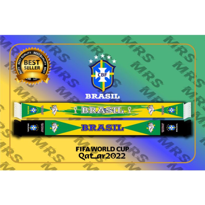 Jual Syal / syall / scarf Timnas Brasil Printing / Syal Brasil FIFA ...