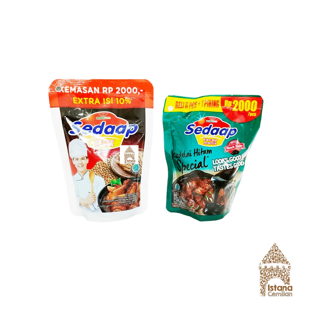 Jual Kecap Manis Sedaap Pouch 63 ml / Kedelai Hitam Special 60 ml ...