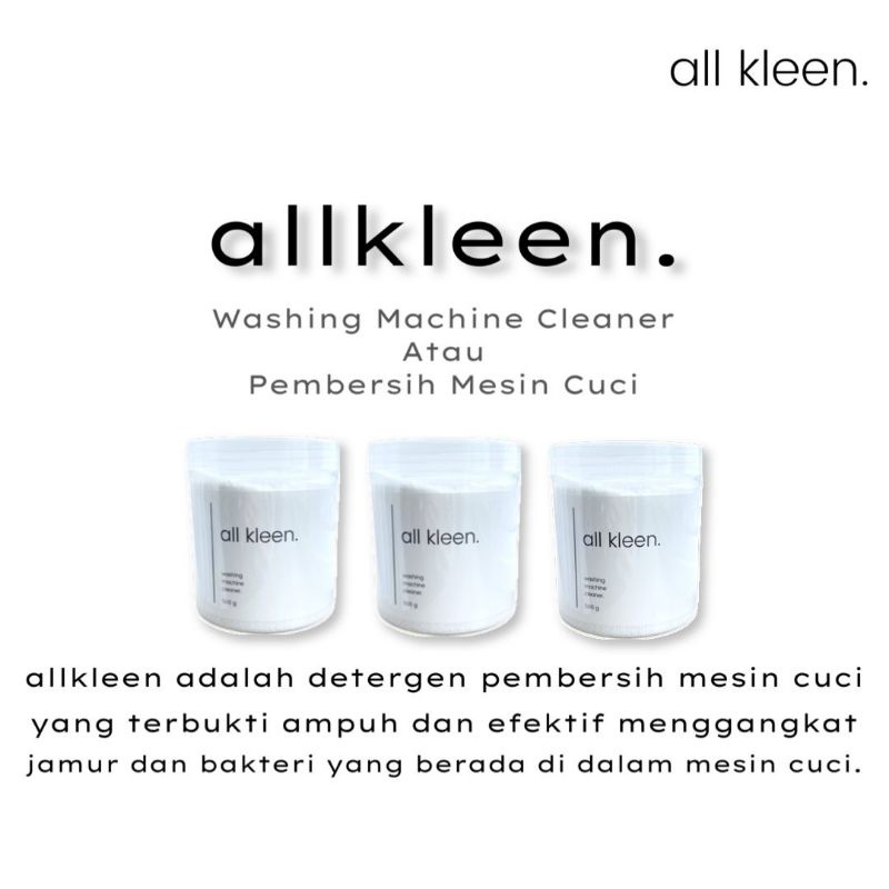 Jual Allkleen Washing Machine Cleaner 500gram Detergen Pembersih Mesin ...