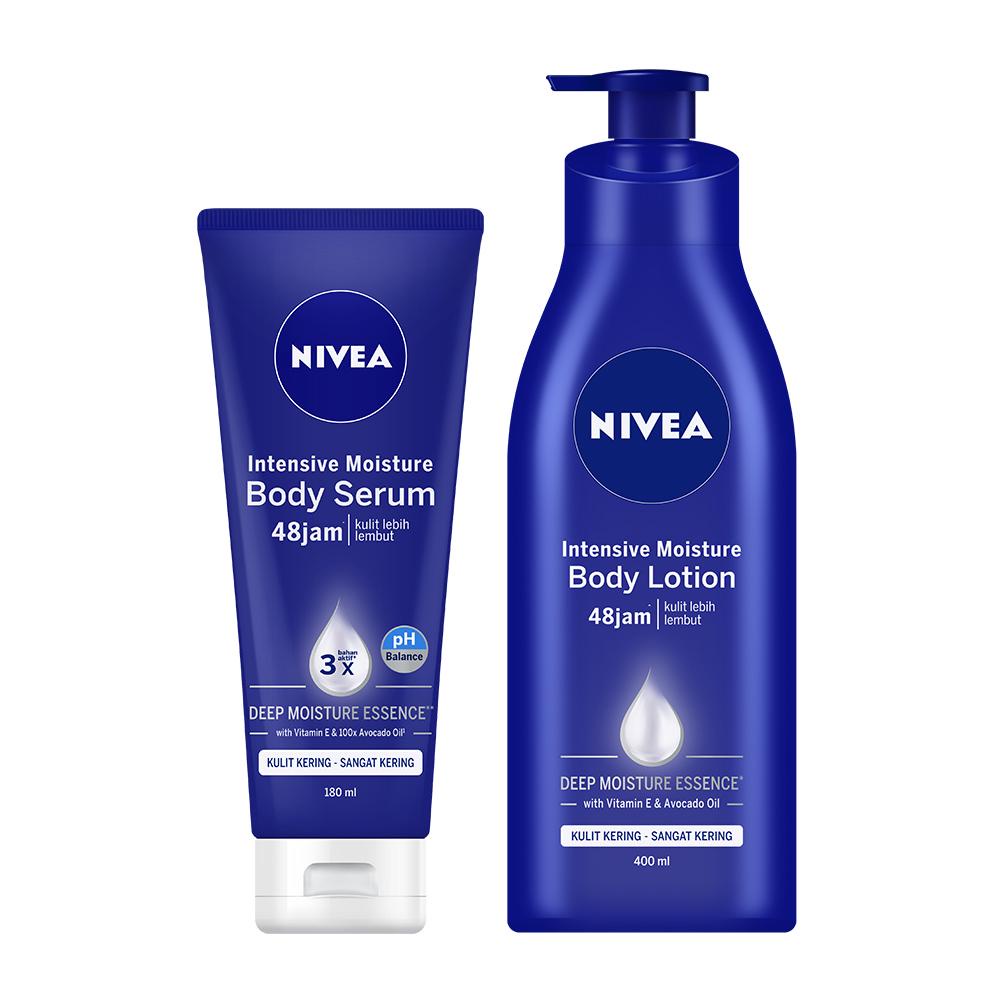 Jual NIVEA Intensive Moisture Body Lotion 400 mL + NIVEA Intensive Moisture Body Serum 180 mL ...