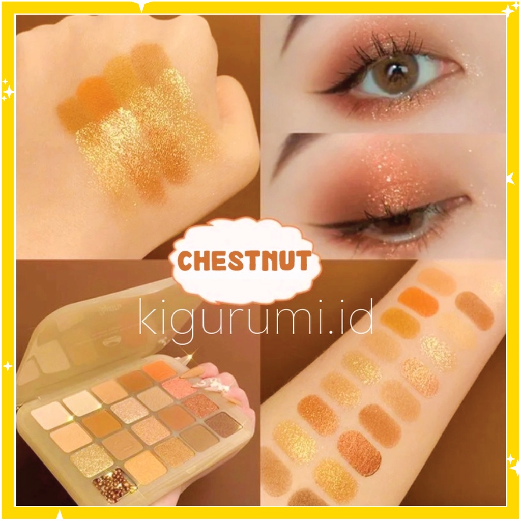Jual DIKALU Chestnut Eyeshadow 20 Colors Matte Waterproof Pallete XX048 ...