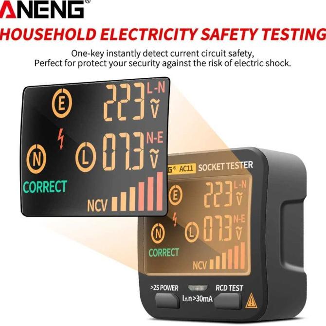 Jual Tester Tegangan Listrik Pln Grounding Wiring Polarity Phase Check ...