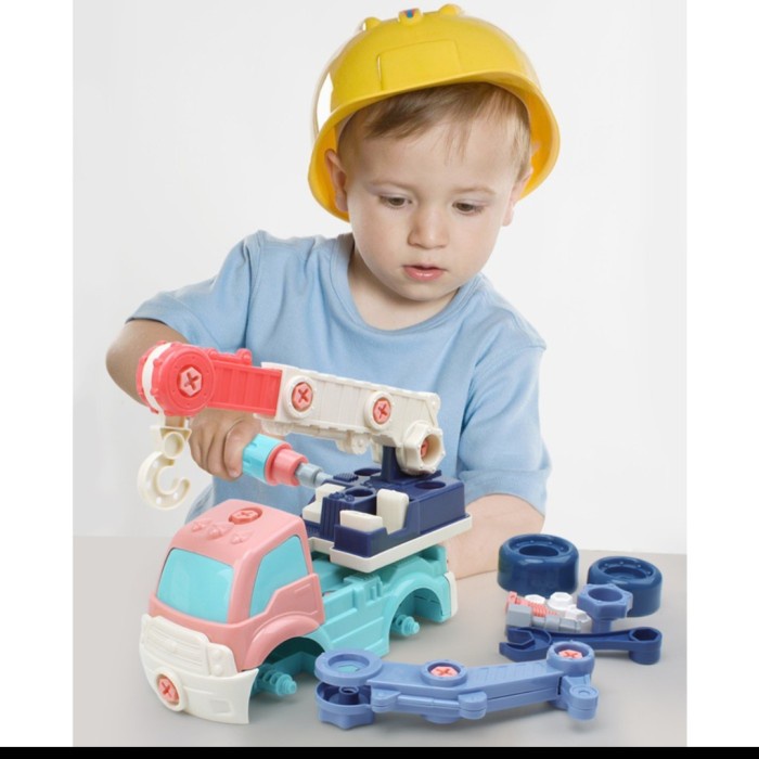 Jual Produk Mainan Anak Mobil Mobilan Rakitan Assemble Transport Diy ...