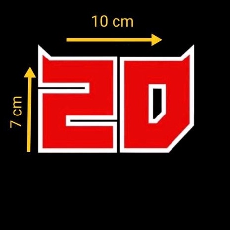 Jual STICKER NO 20 FABIO QUARTARARO STICKER CUTTING | Shopee Indonesia