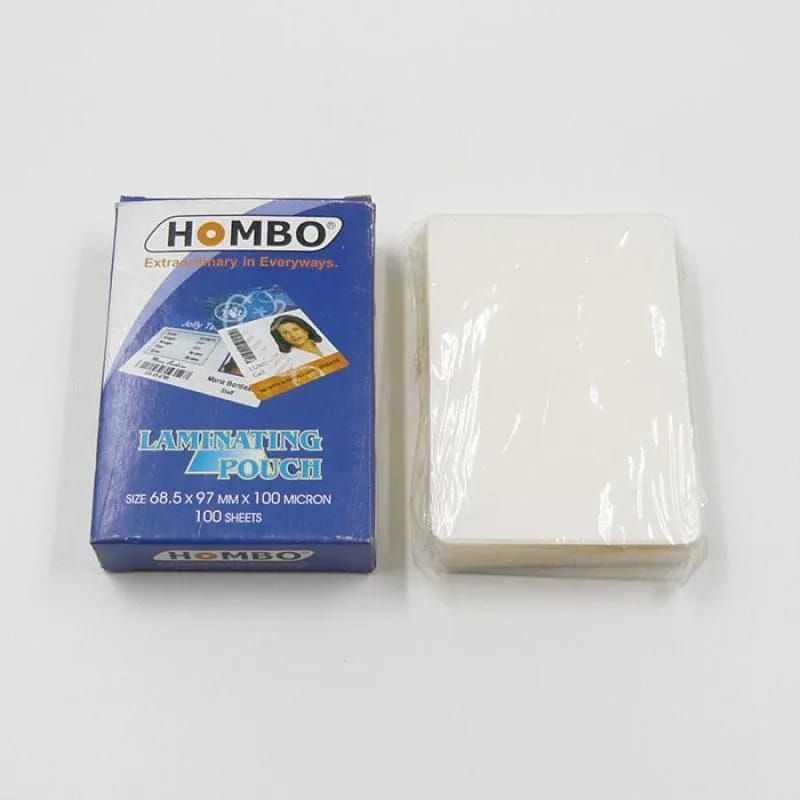 Jual Plastik laminating film KTP HOMBO 100 micron (100 lembar) | Shopee ...