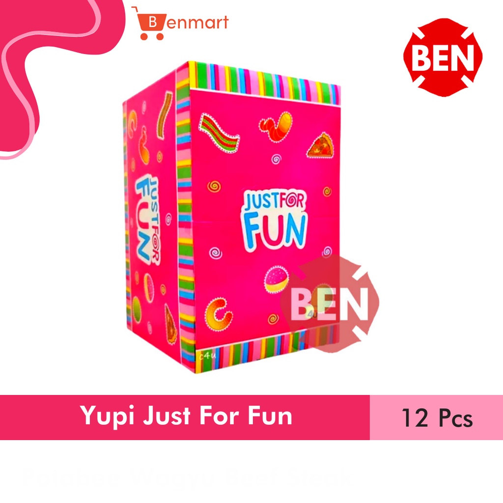 Jual Yupi JUST FOR FUN 1 Pak Box 12 Pcs Sachet - Permen Jelly Pink ...