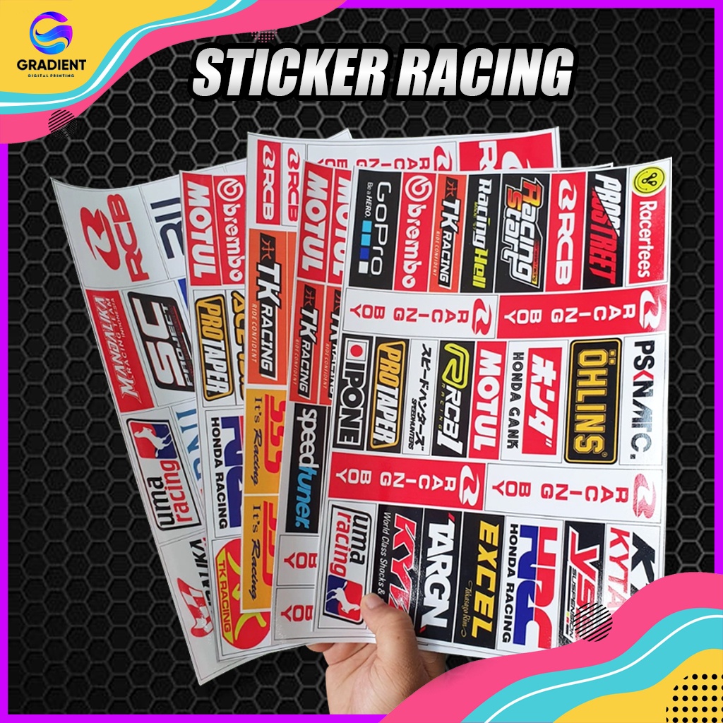 Jual Stiker Otomotif Motor Mobil Racing Pack | Shopee Indonesia