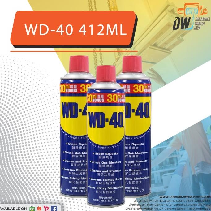 Jual WD 40/ PELUMAS ANTI KARAT WD40 412 ML (TERMURAH) | Shopee Indonesia