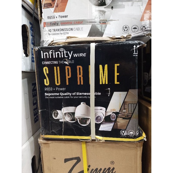 Jual KABEL CCTV INFINITY RG-59 + POWER 300 METER | Shopee Indonesia