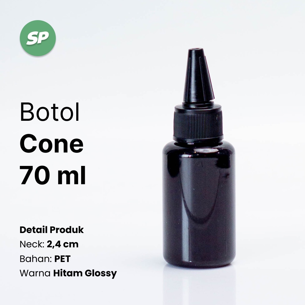 Jual Botol Cone 70ml | Sarjana Packaging - Botol Kerucut 70 ml, Botol ...