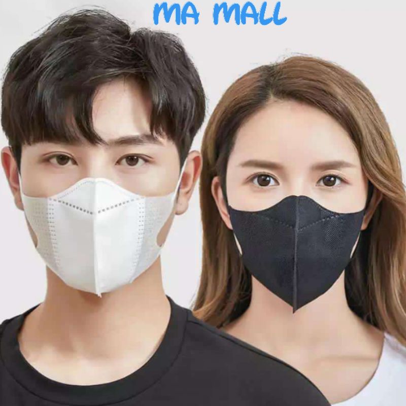 Jual Masker Duckbill 50 pcs 1 Pak Isi 50 3 Ply Hitam Putih Kemenkes ...