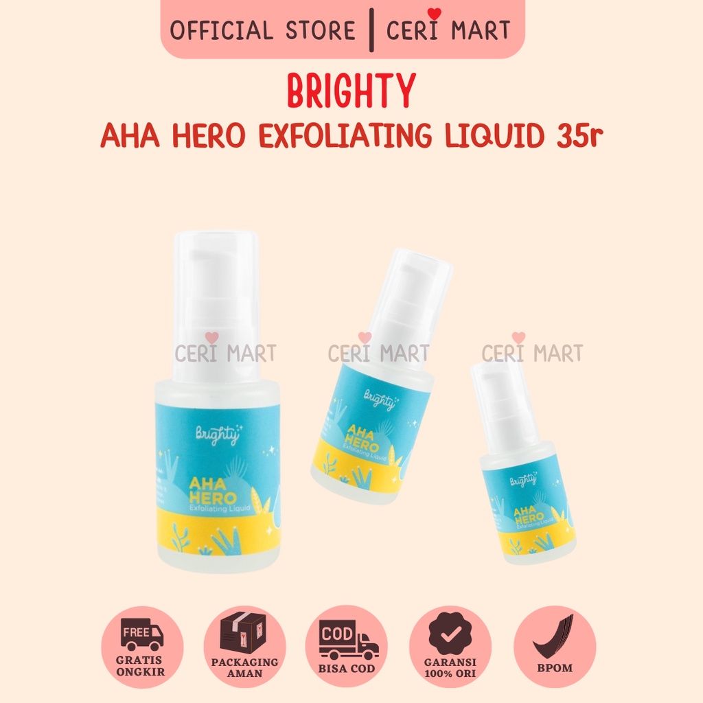 Jual Brighty AHA HERO Exfoliating Liquid (Serum Pencerah Ketiak ...