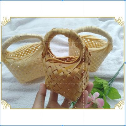 Jual Kerajinan keranjang anyaman tas bambu souvenir sovenir telur permen mini unik lucu keren ...