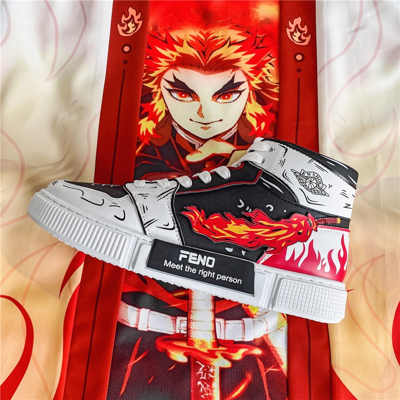 Jual Terbaru Anime Demon Slayer Sepatu Import Pria Running Sneaker ...