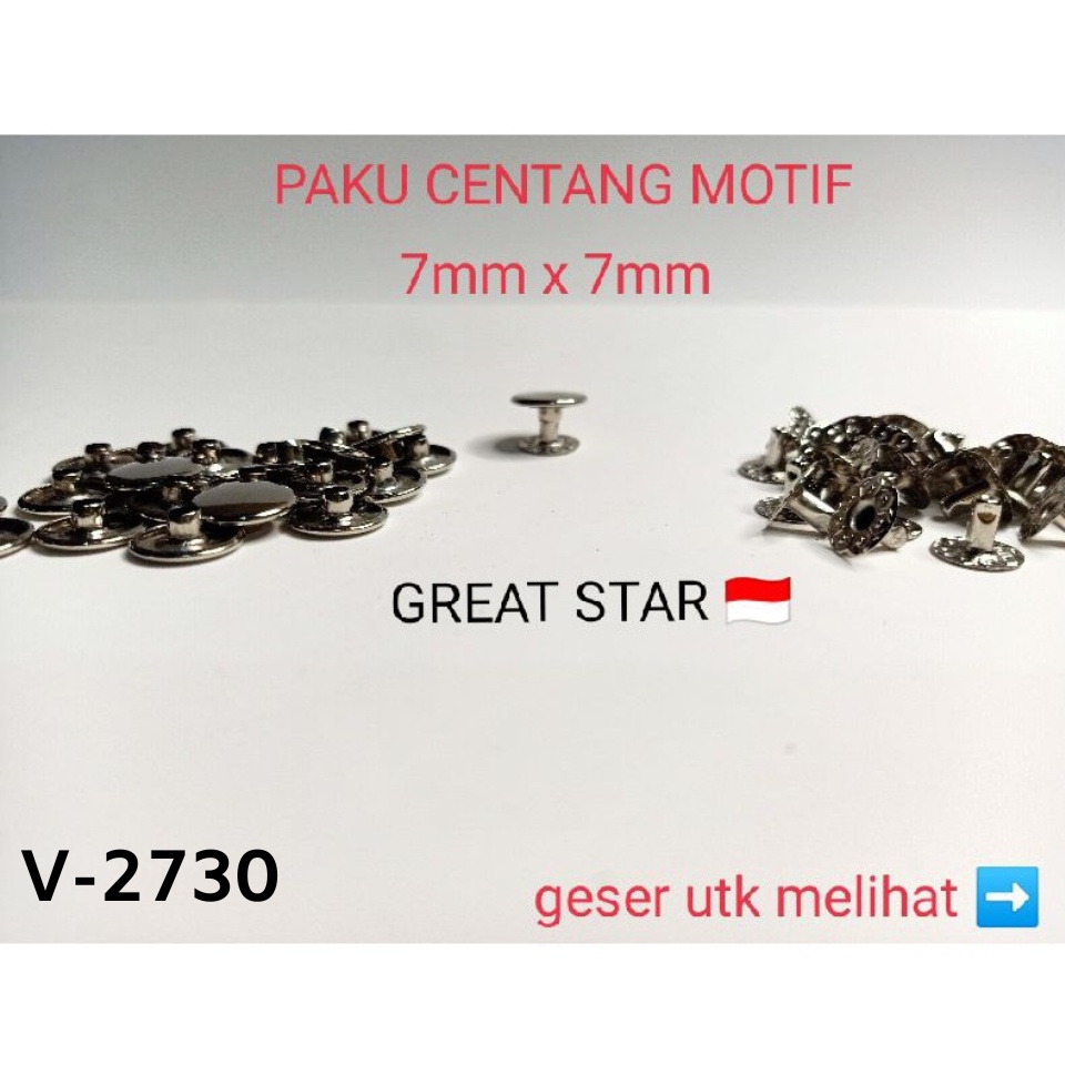 Jual Paku Tali ID Card/Kancing Centang Rivet KELING 100 PCS/PAK ...