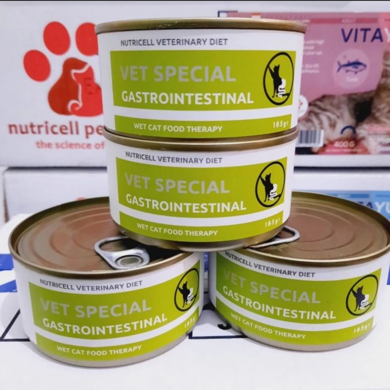 Jual Nutricell Vet Special Gastrointestinal wet food untuk perlindungan ...