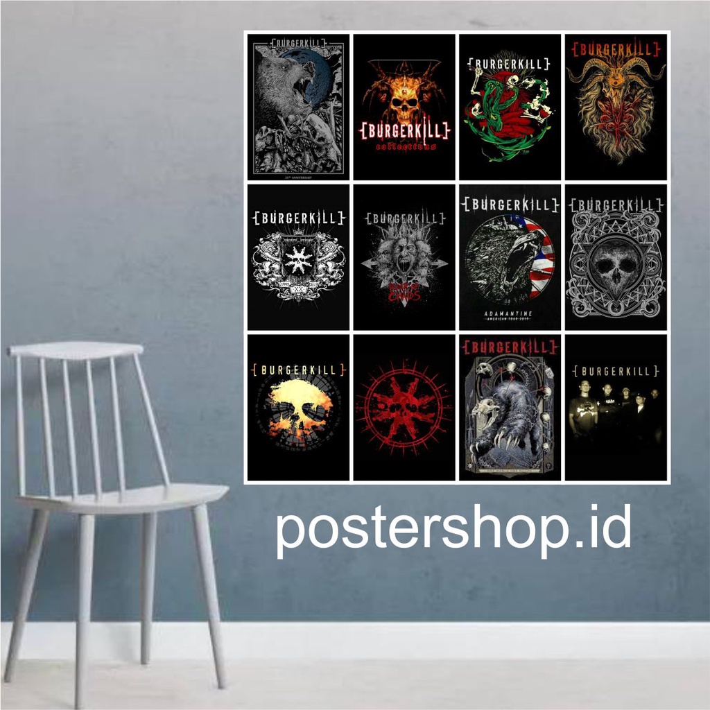 Jual Poster Band Metal Indonesia (Burgerkill) isi 12pcs | Shopee Indonesia