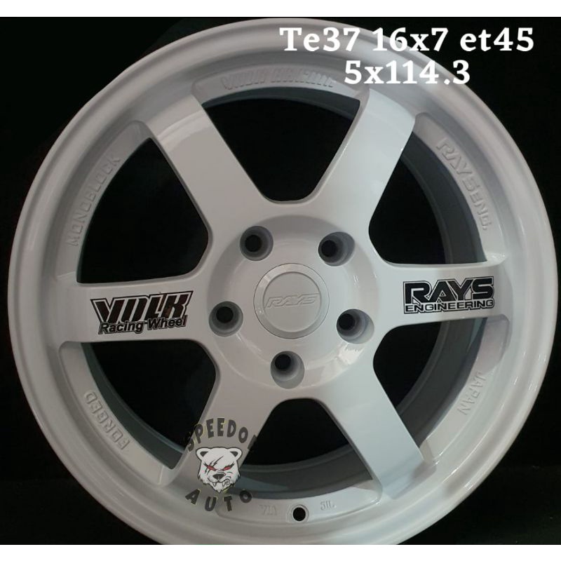 Jual paket velg dan ban velg rays te37 r16 dan ban accelera r16 ...