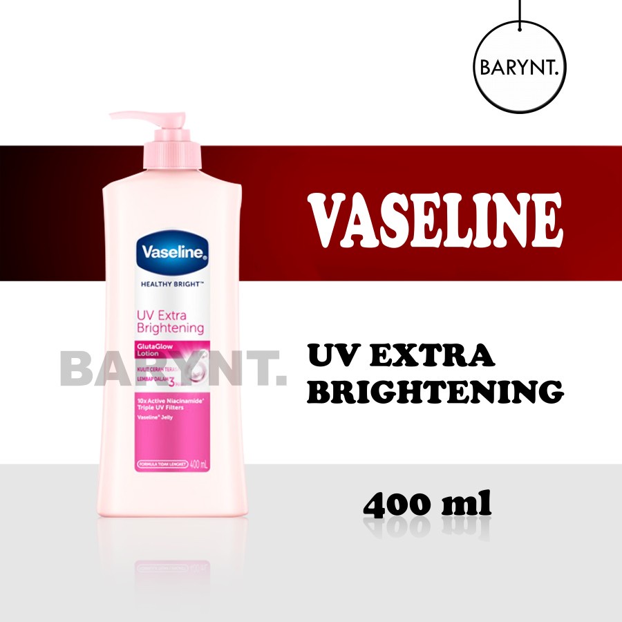 Jual Vaseline Healthy Bright UV Extra Brightening 400 ml Body Lotion 400ml | Shopee Indonesia