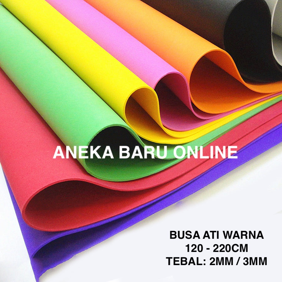 Jual Busa Ati Warna/ Spon Sponge Eva Warna / Busa Sponge Karet Ati Eva ...