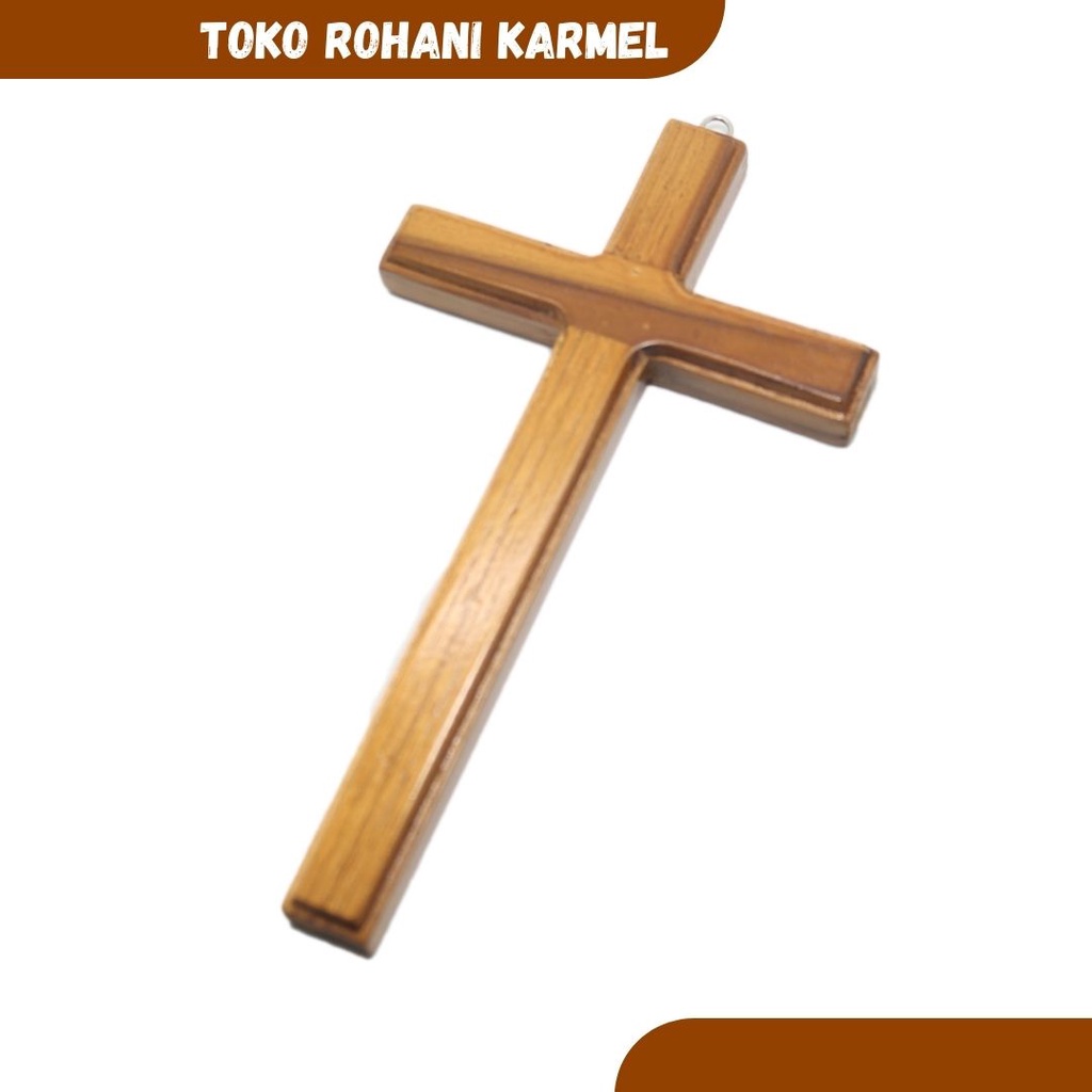 Jual SALIB DINDING KAYU POLOS 40 CM (BESAR) / SALIB GANTUNG KRISTEN ...