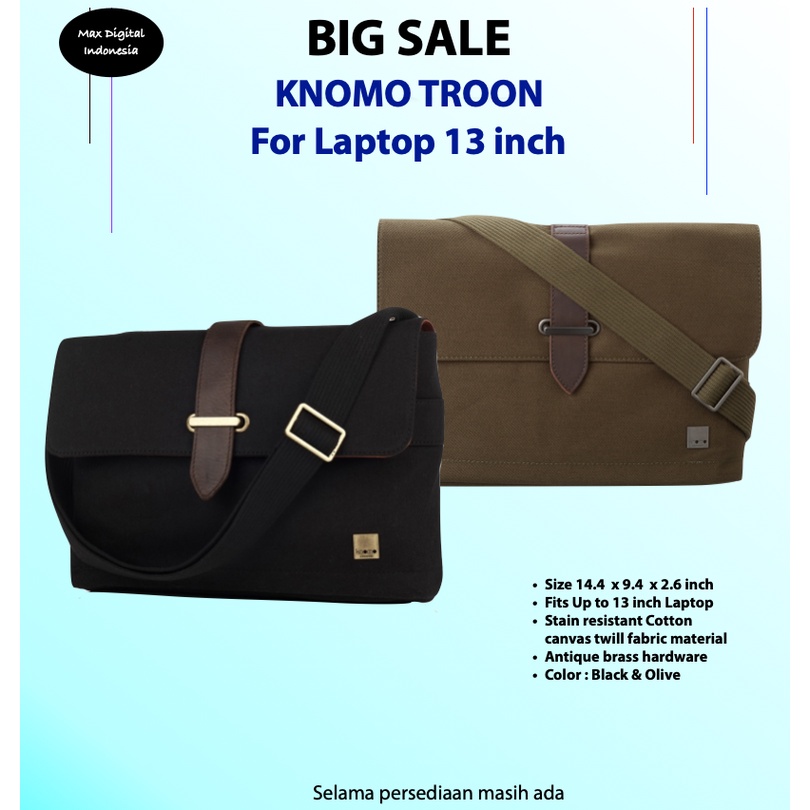 Jual Knomo Troon Cross body Laptop Messenger (minus) | Shopee Indonesia