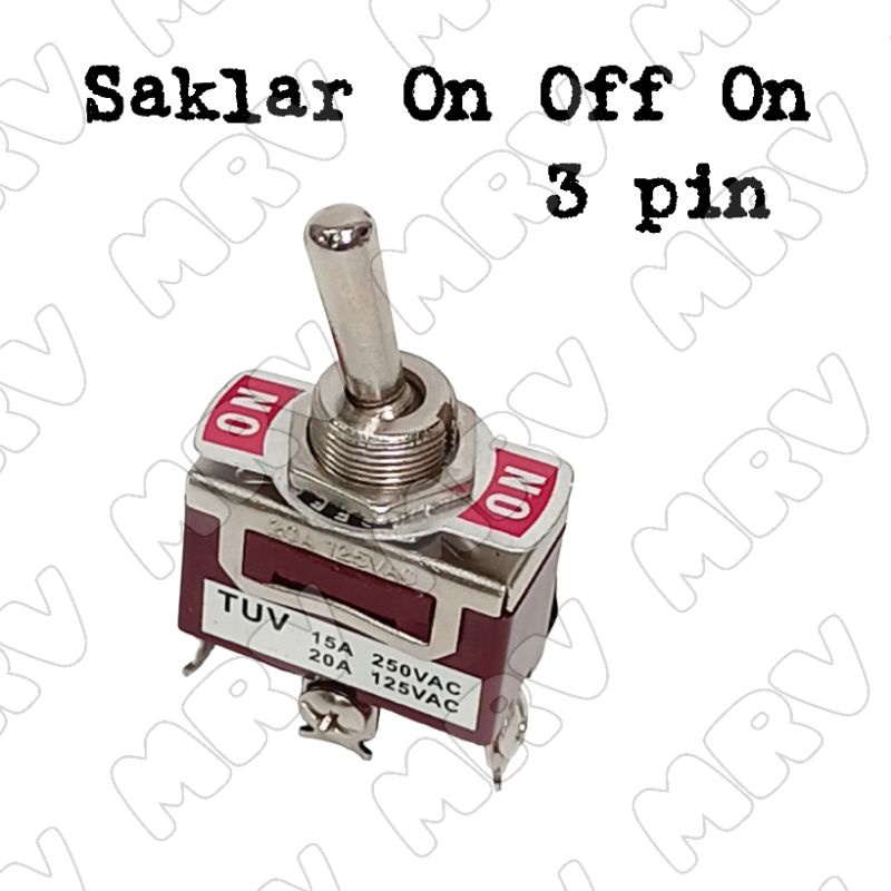 Jual Saklar 3 pin/ Switch ON OFF ON BESI 3 PIN | Shopee Indonesia