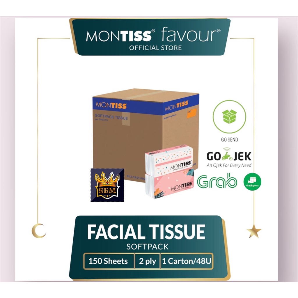 Jual ~ SBM ~ GROSIR TISSUE MONTISS 150 SHEET HARGA 1 DUS ISI 48 PCS ...