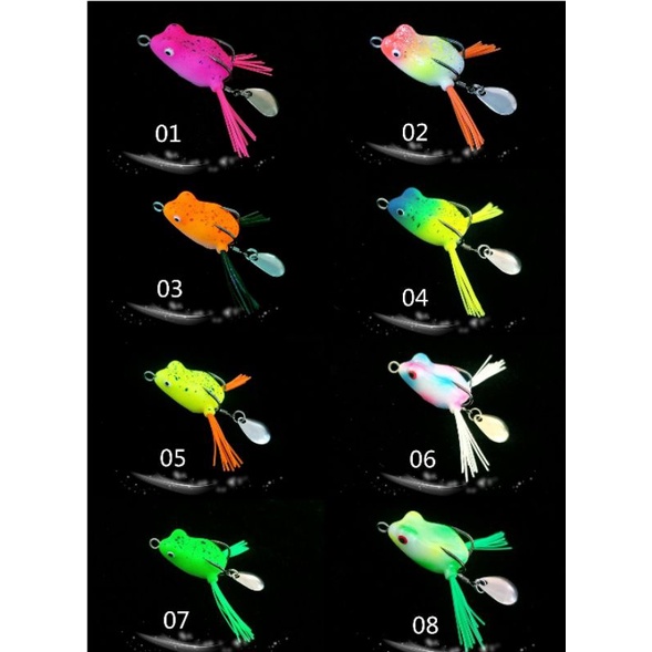 Jual Umpan casting fishing lure 3cm 4.2g small soft tunder frog lure ...