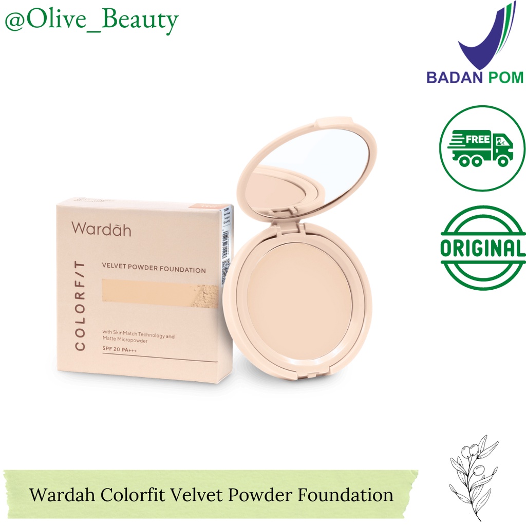 Jual Wardah Colorfit Velvet Powder Foundation | Shopee Indonesia