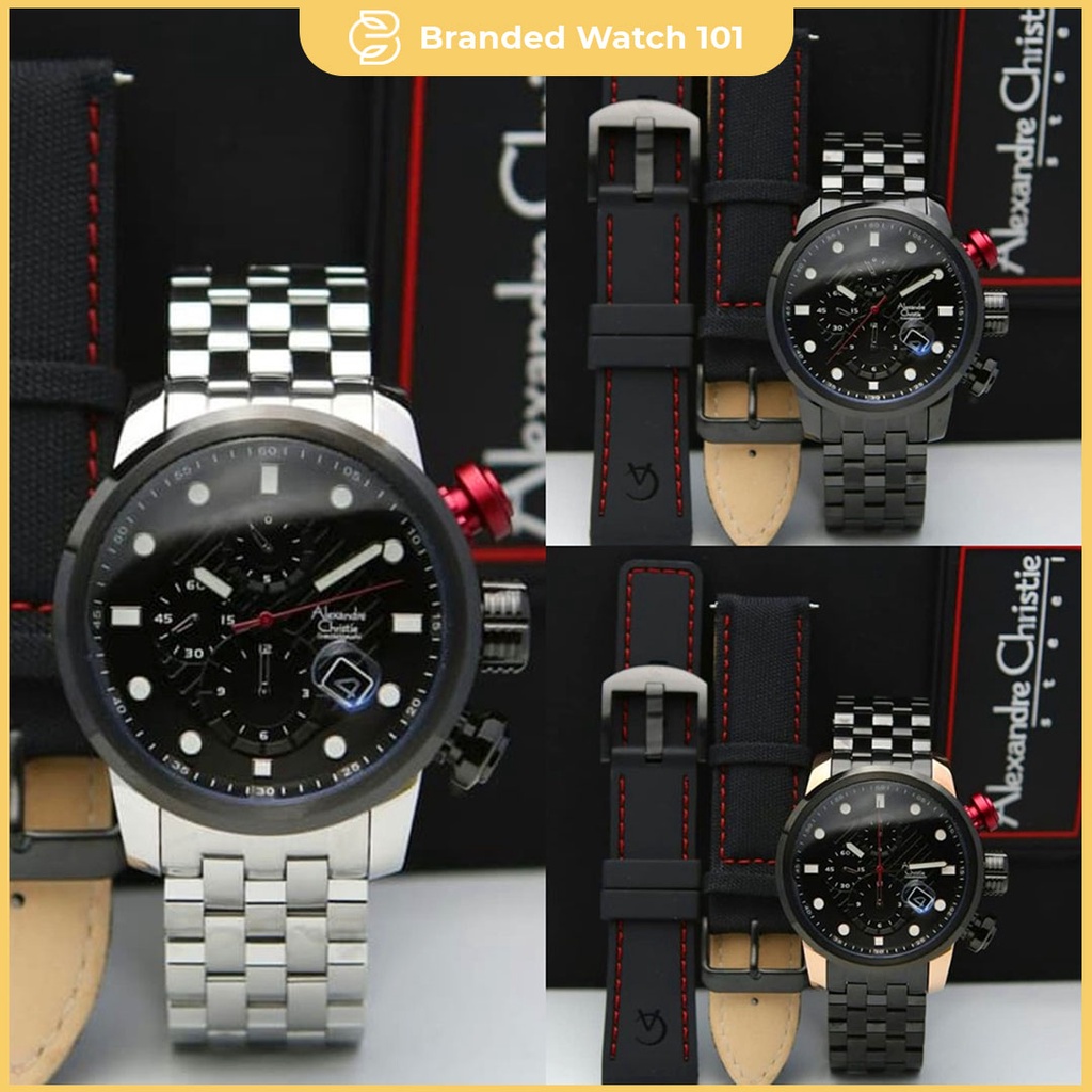 Jual ORIGINAL Jam Tangan Pria Alexandre Christie AC 6163 / AC6163 ...