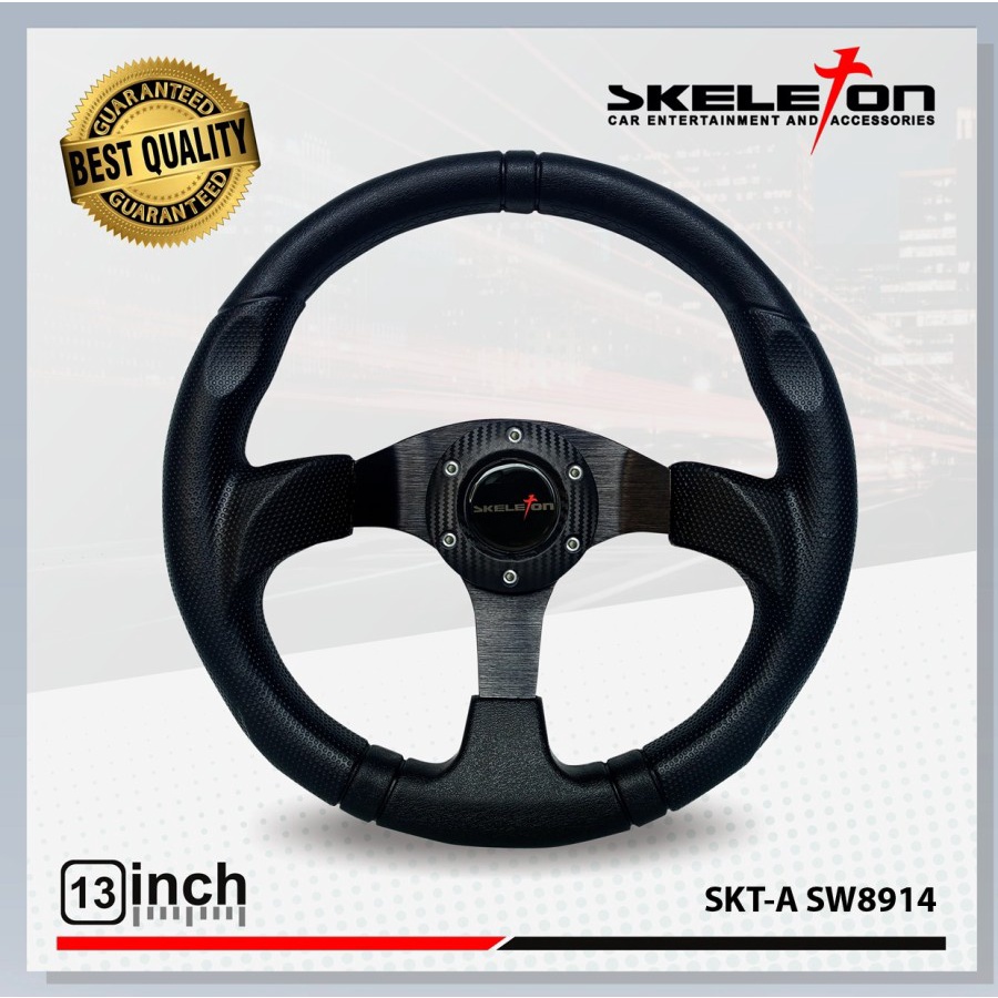 Jual Stir Mobil 13" inch -Steering Wheel Universal - Setir - SKT-A ...