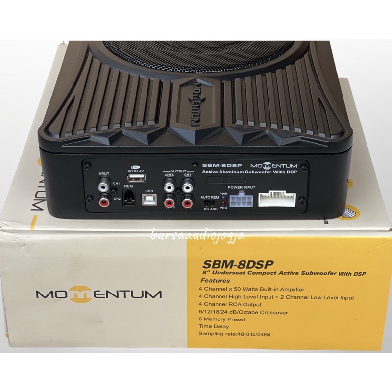 Jual Subwoofer Kolong aktif Momentum SBM-8 DSP Underseat Active Subwoofer SBM8 DSP built in DSP ...