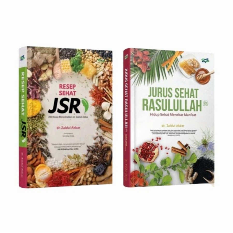 Jual Paket 2 Buku, Resep Sehat JSR & Jurus Sehat Rasulullah ORIGINAL ...