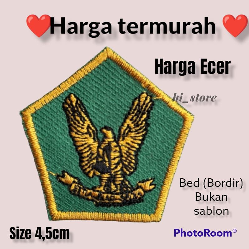 Jual Bed Bordir tanda harian pramuka garuda,siaga,penegak,pendega ...