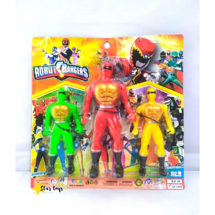 Jual Robot power ranger mini 3pcs | Shopee Indonesia