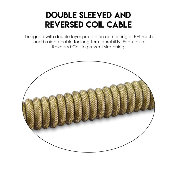 Jual Fantech Coiled Cable Type C Aviator AC701 Kabel Keyboard ...