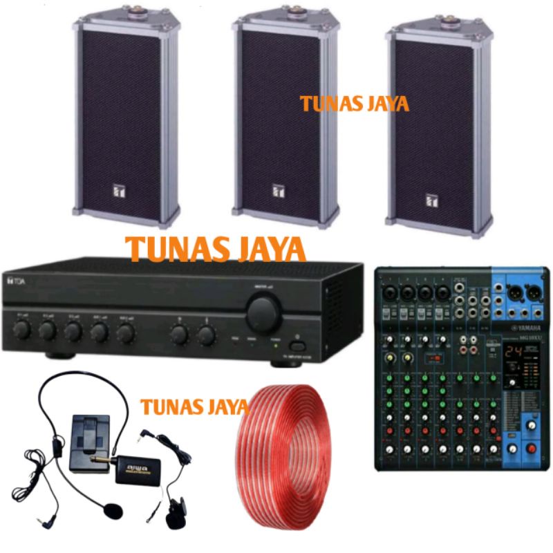 Jual PAKET TOA 3 SPEAKER INDOOR DAN AMPLI ZA2060 SPEAKER ZS2030 ...