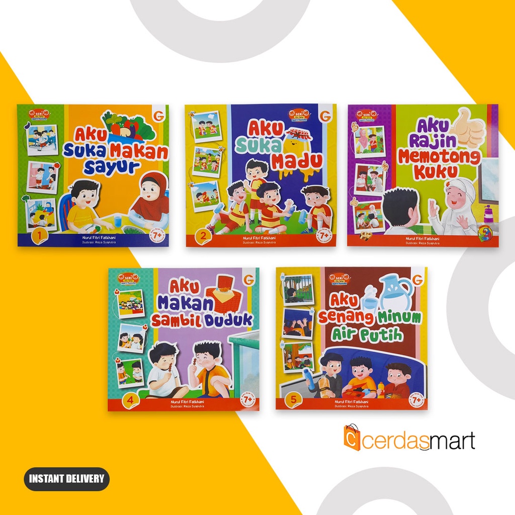 Jual Buku Anak - 1 Set Seri Aku Sehat Seperti Rasulullah | Shopee Indonesia