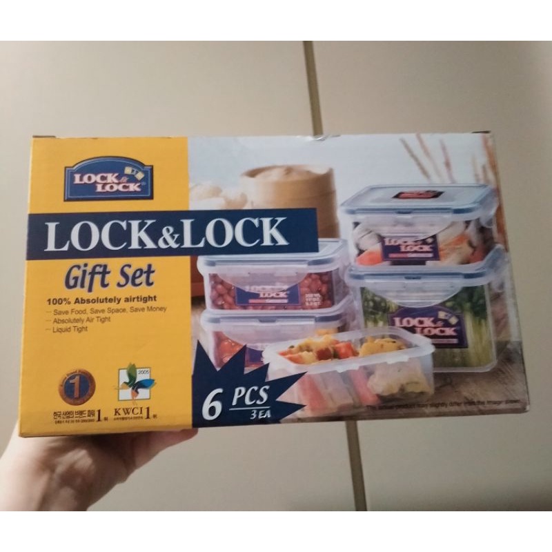 Jual LOCKNLOCK GIFT SET 350ML(2PCS) & 1000ML(1PCS) | Shopee Indonesia