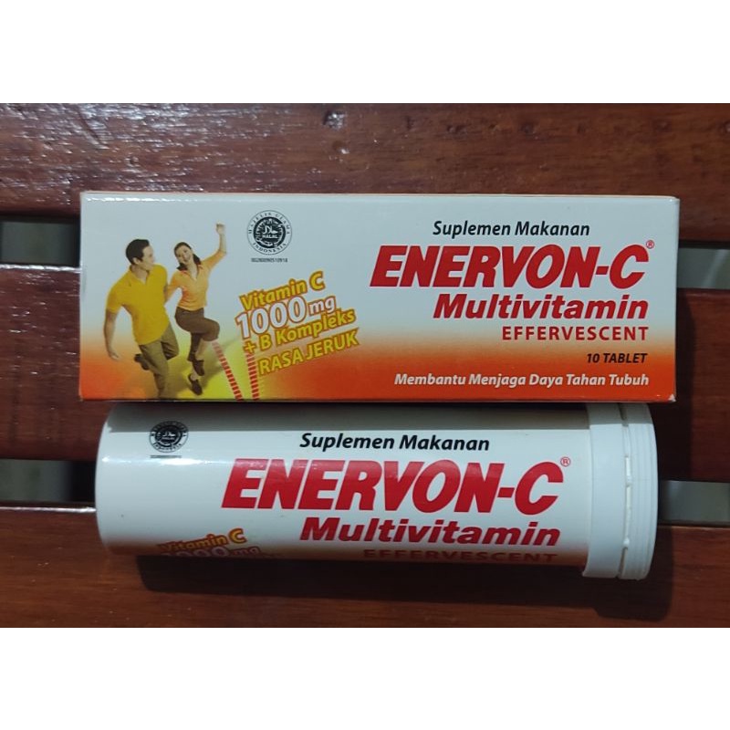 Jual Enervon-C Multivitamin Effervesent 10 Tablet / Daya Tahan Tubuh ...