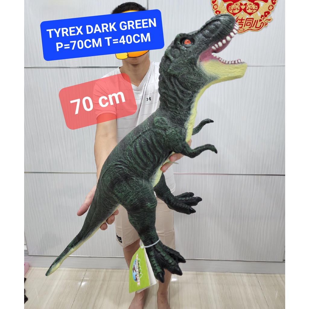 Jual MAINAN DINOSAURUS TYREX KARET BESAR TYREX KARET EXTRA JUMBO ...