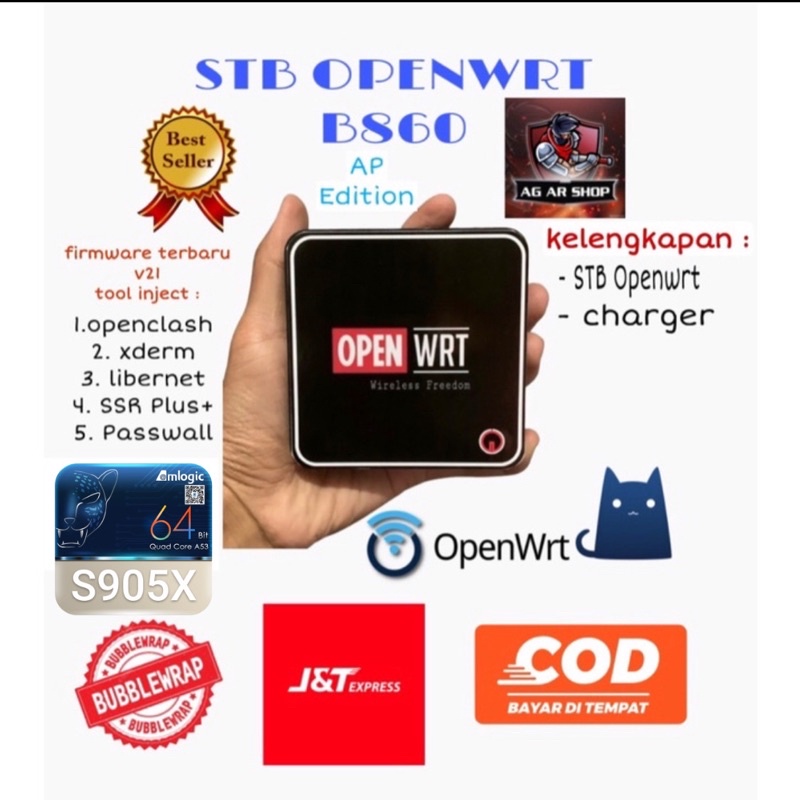 Jual STB OPENWRT B860 - AP EDITION WAJIB ROUTER | Shopee Indonesia