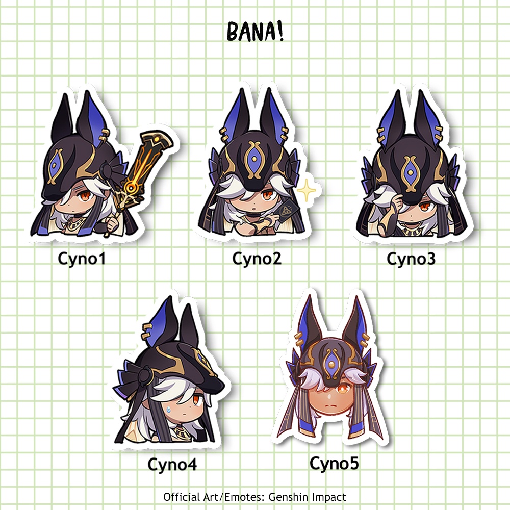 Jual Stiker CYNO Genshin Impact Sticker Vinyl Waterproof Bijian | BANA ...